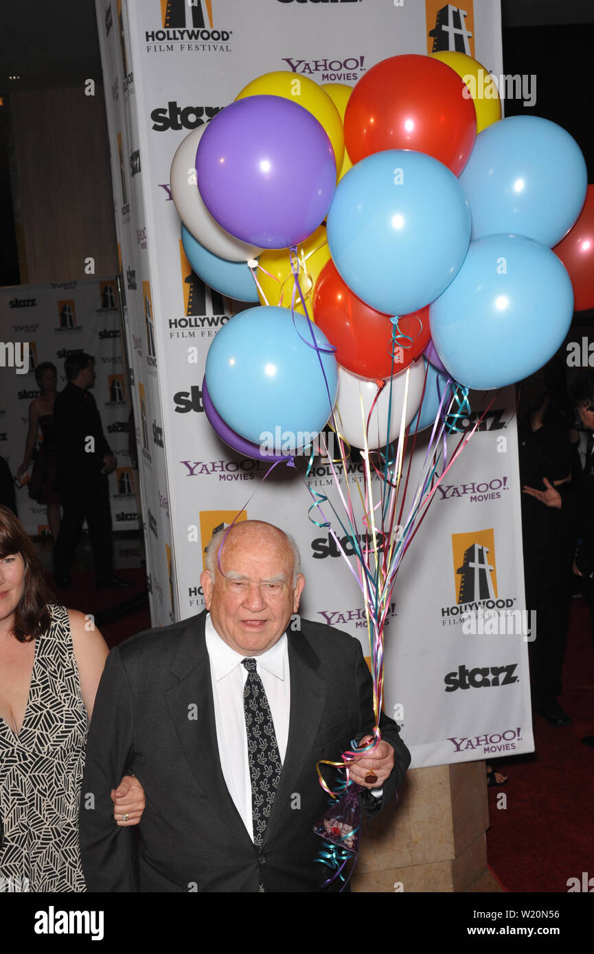 LOS ANGELES, CA. October 26, 2009: Ed Asner, voice star for animated ...