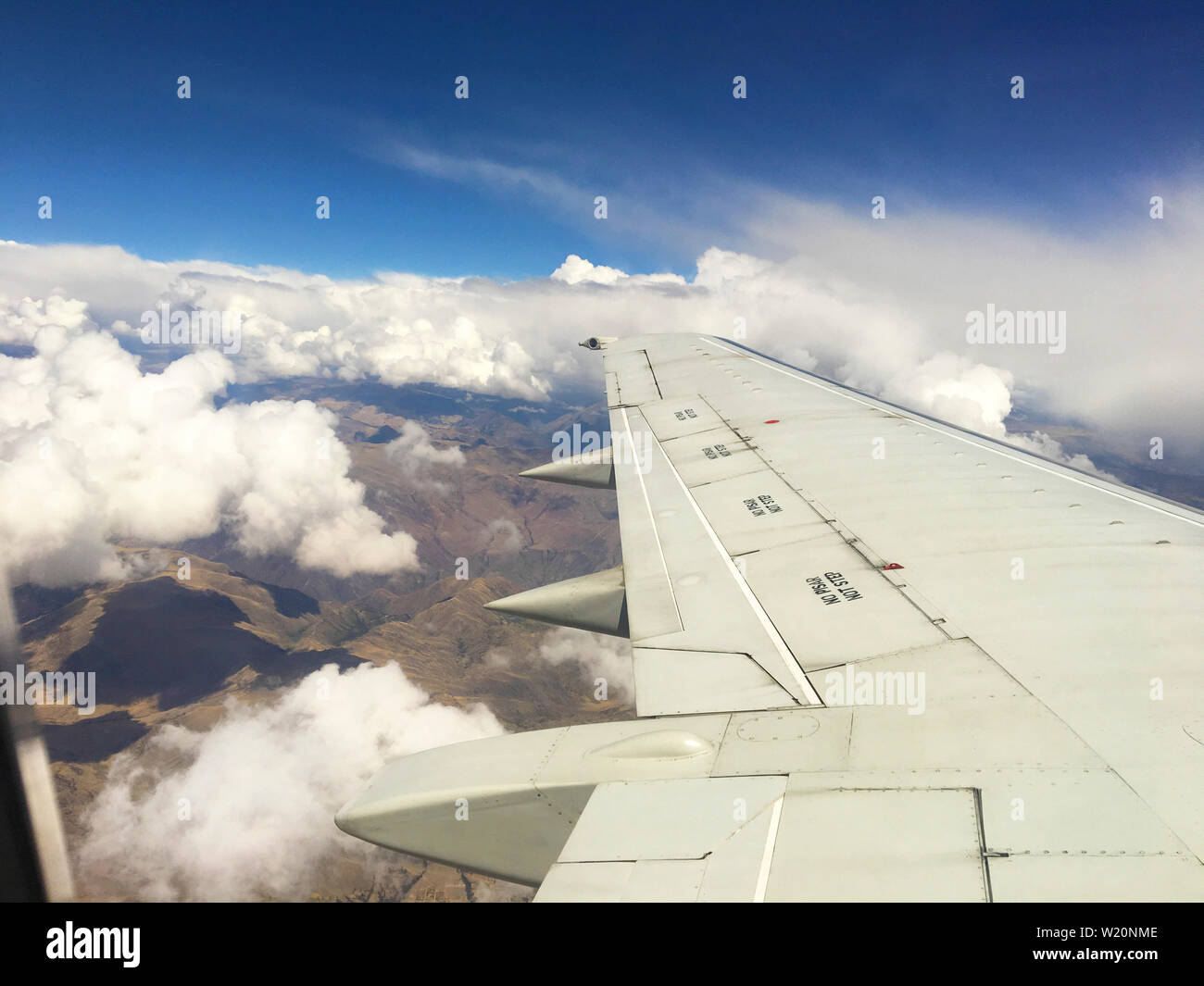 Through a Plane Window Stock Photo - Alamy