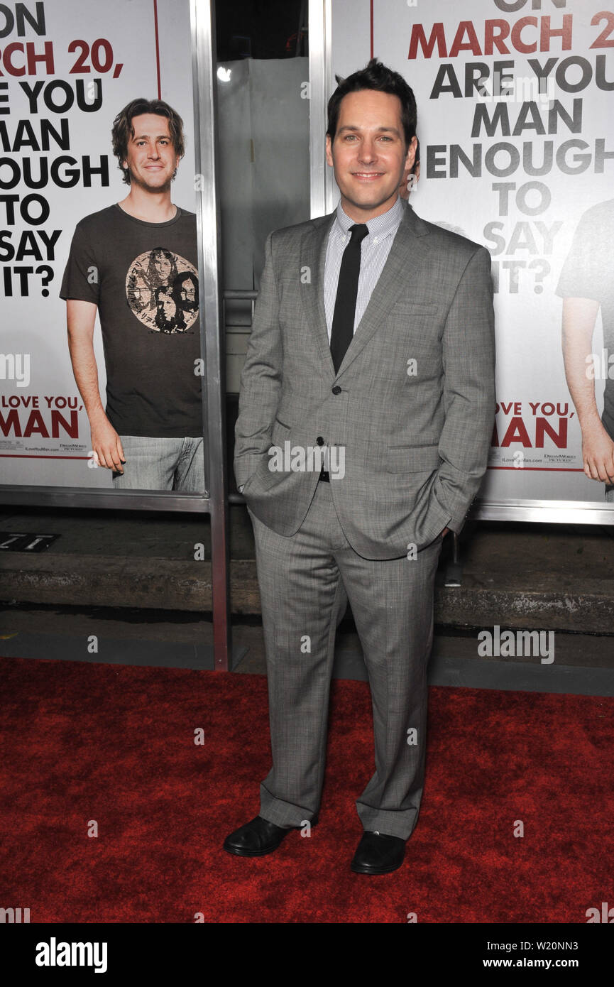 LOS ANGELES, CA. March 17, 2009: Paul Rudd at the Los Angeles premiere ...