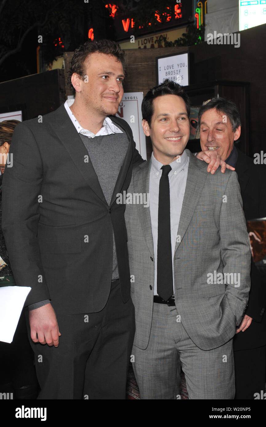 LOS ANGELES, CA. March 17, 2009: Jason Segel (left) & Paul Rudd at the ...