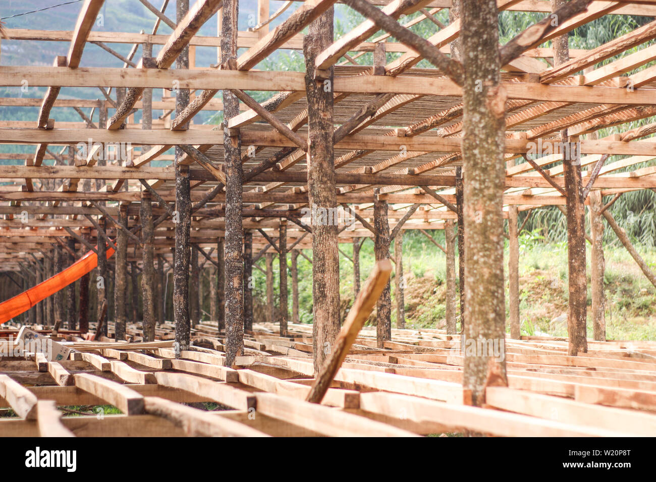 Wooden skeleton house hi-res stock photography and images - Alamy
