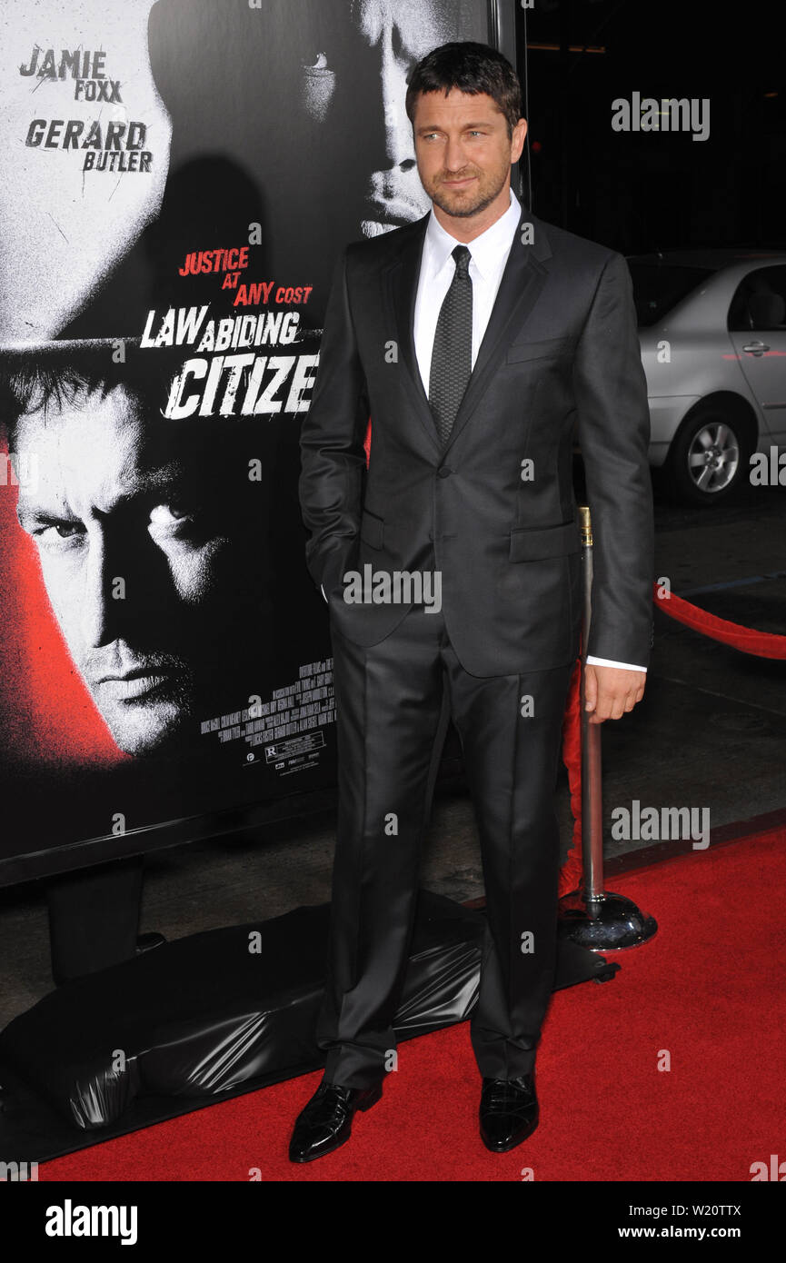 LOS ANGELES, CA. October 06, 2009: Gerard Butler at the Los Angeles ...