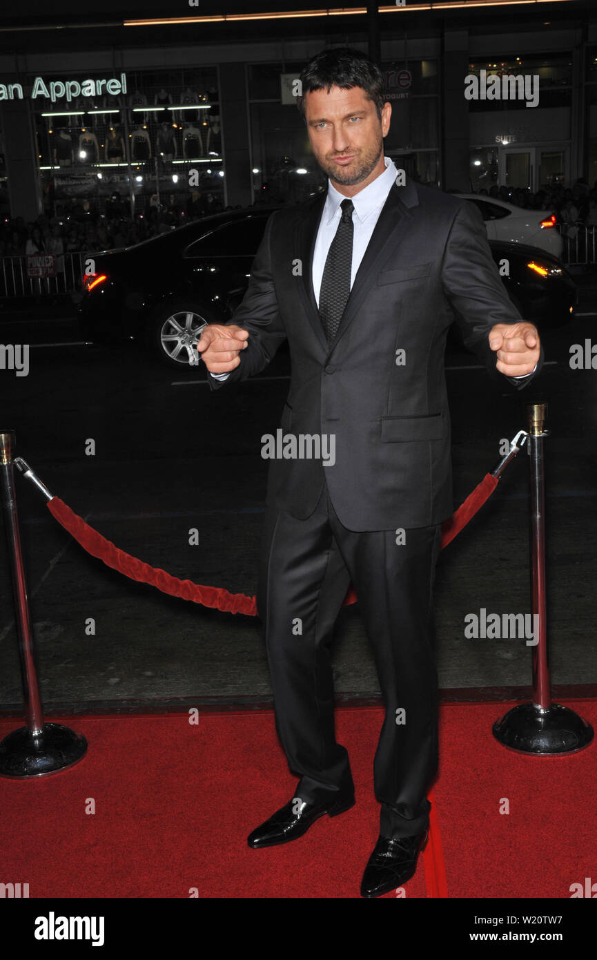 LOS ANGELES, CA. October 06, 2009: Gerard Butler at the Los Angeles ...