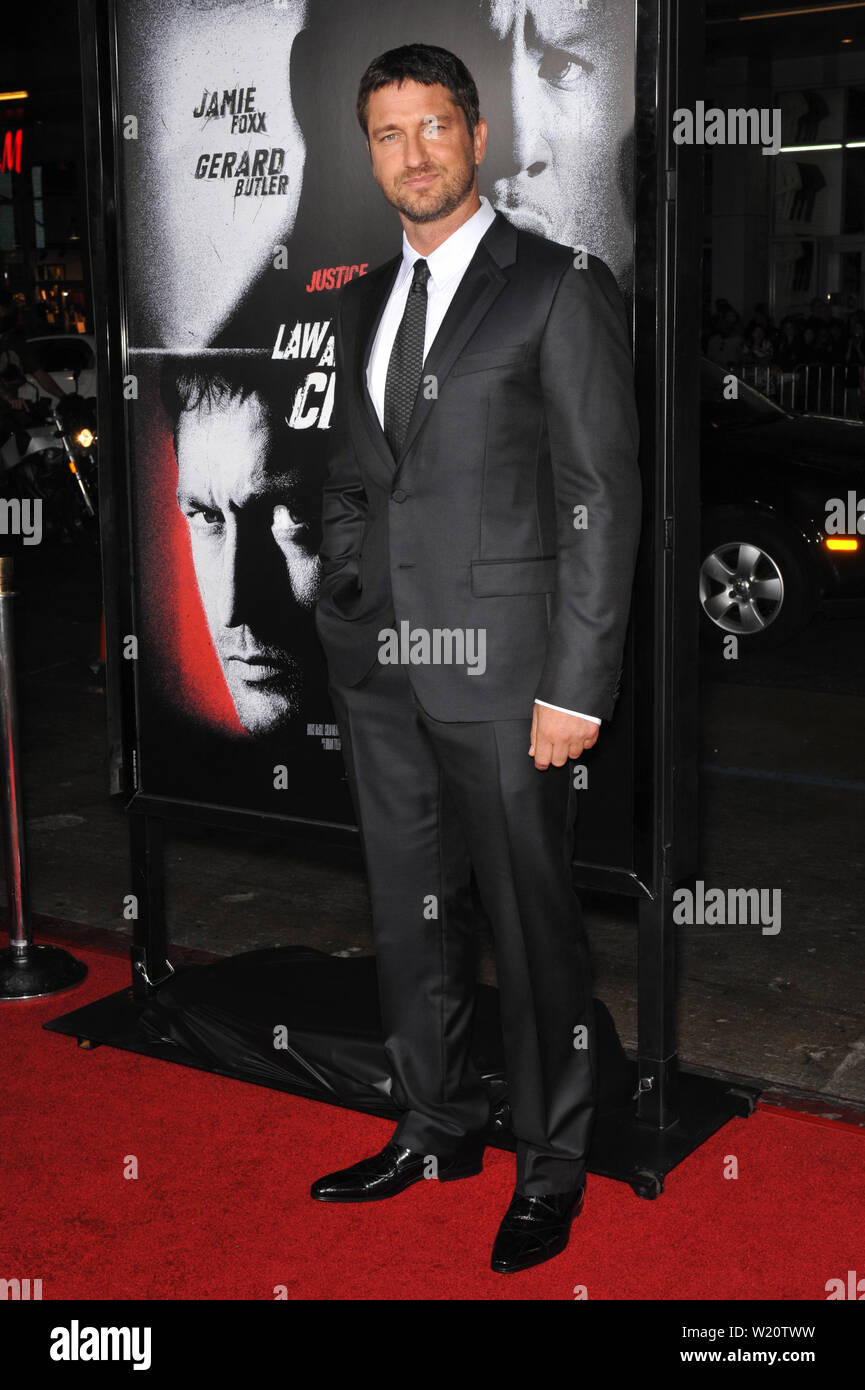 LOS ANGELES, CA. October 06, 2009: Gerard Butler at the Los Angeles ...