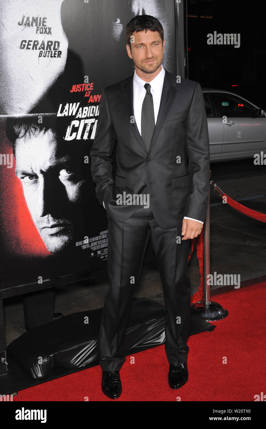 LOS ANGELES, CA. October 06, 2009: Gerard Butler at the Los Angeles ...