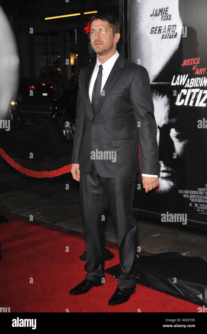LOS ANGELES, CA. October 06, 2009: Gerard Butler at the Los Angeles ...