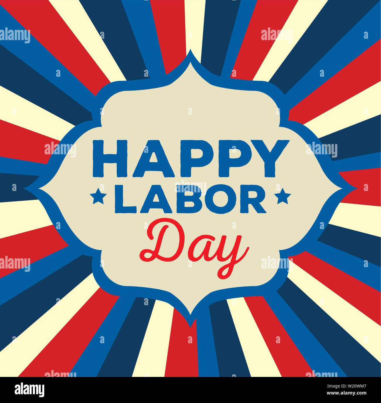 poster of labor day emblem decoration Stock Vector Image & Art - Alamy