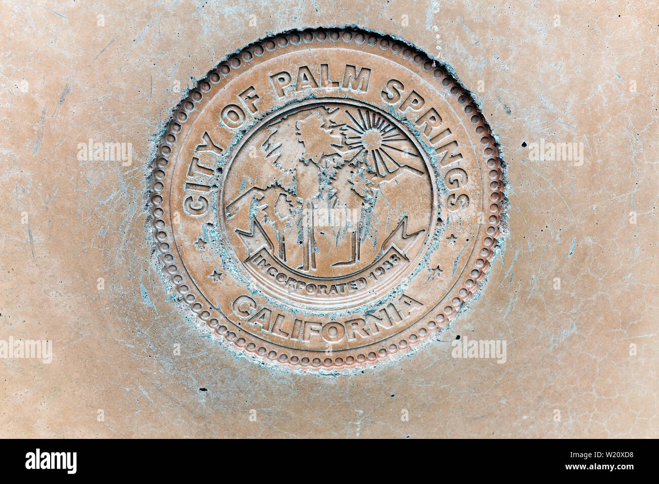 Palm springs logo hi-res stock photography and images - Alamy