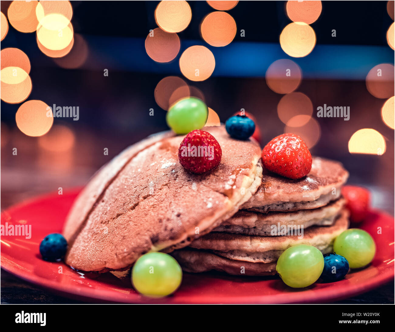 A pancake is a flat cake, often thin and round, prepared from a starch ...