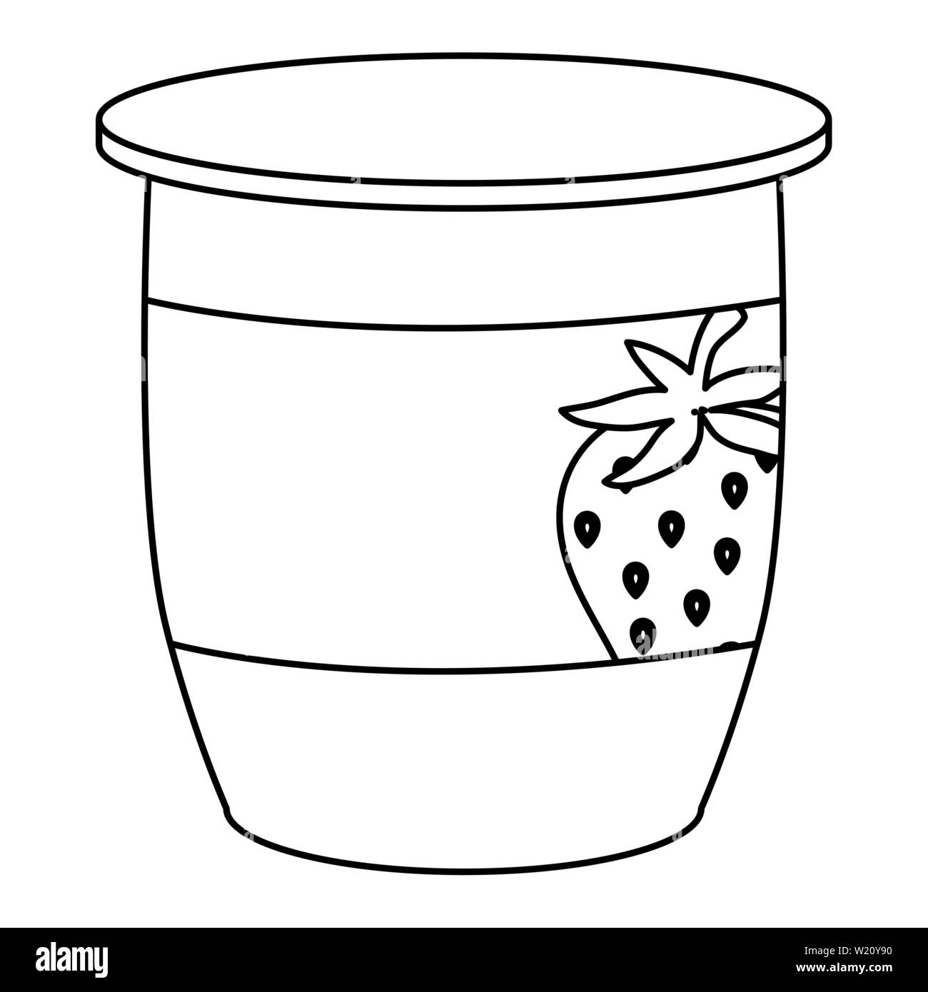 Yogurt Para Colorear