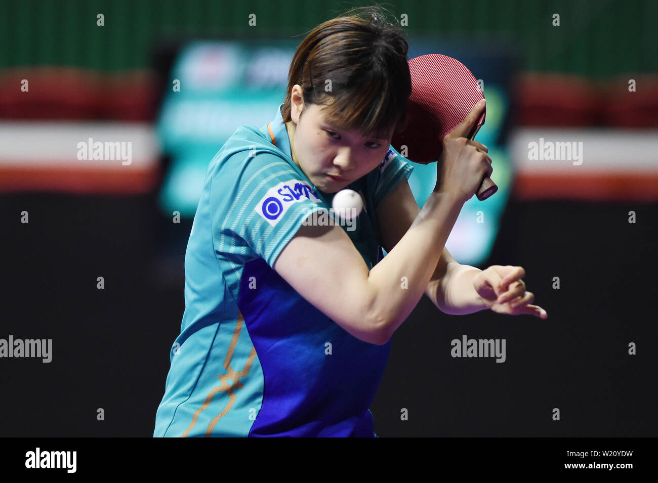 Busan, South Korea. 4th July, 2019. Honoka Hashimoro (JPN) Table Tennis : The 2019 ITTF World ...