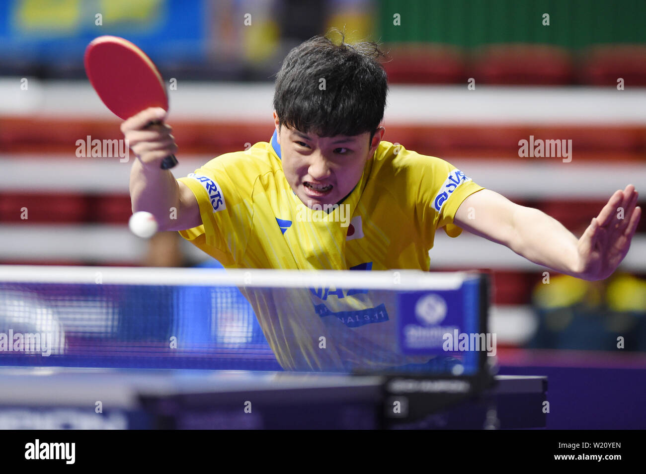 Busan, South Korea. 4th July, 2019. Tomokazu Harimoto (JPN) Table ...