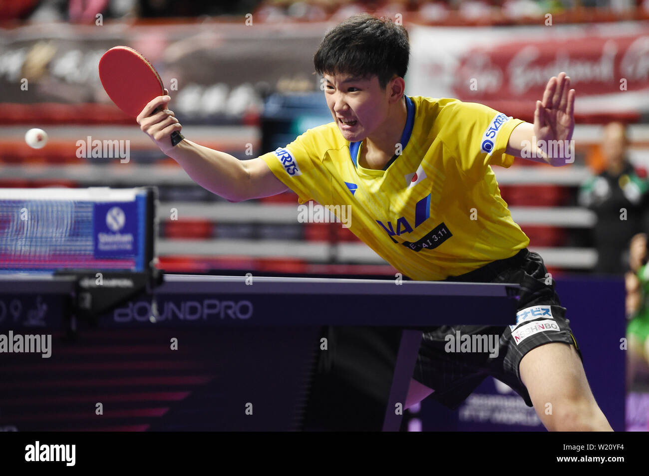 Busan, South Korea. 4th July, 2019. Tomokazu Harimoto (JPN) Table ...