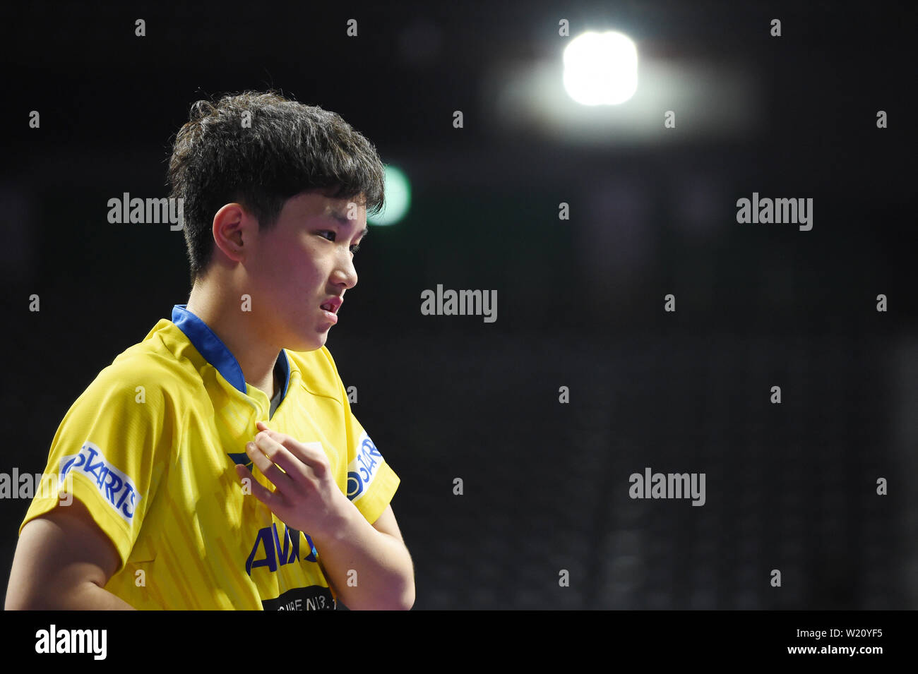 Busan, South Korea. 4th July, 2019. Tomokazu Harimoto (JPN) Table Tennis : The 2019 ITTF World ...