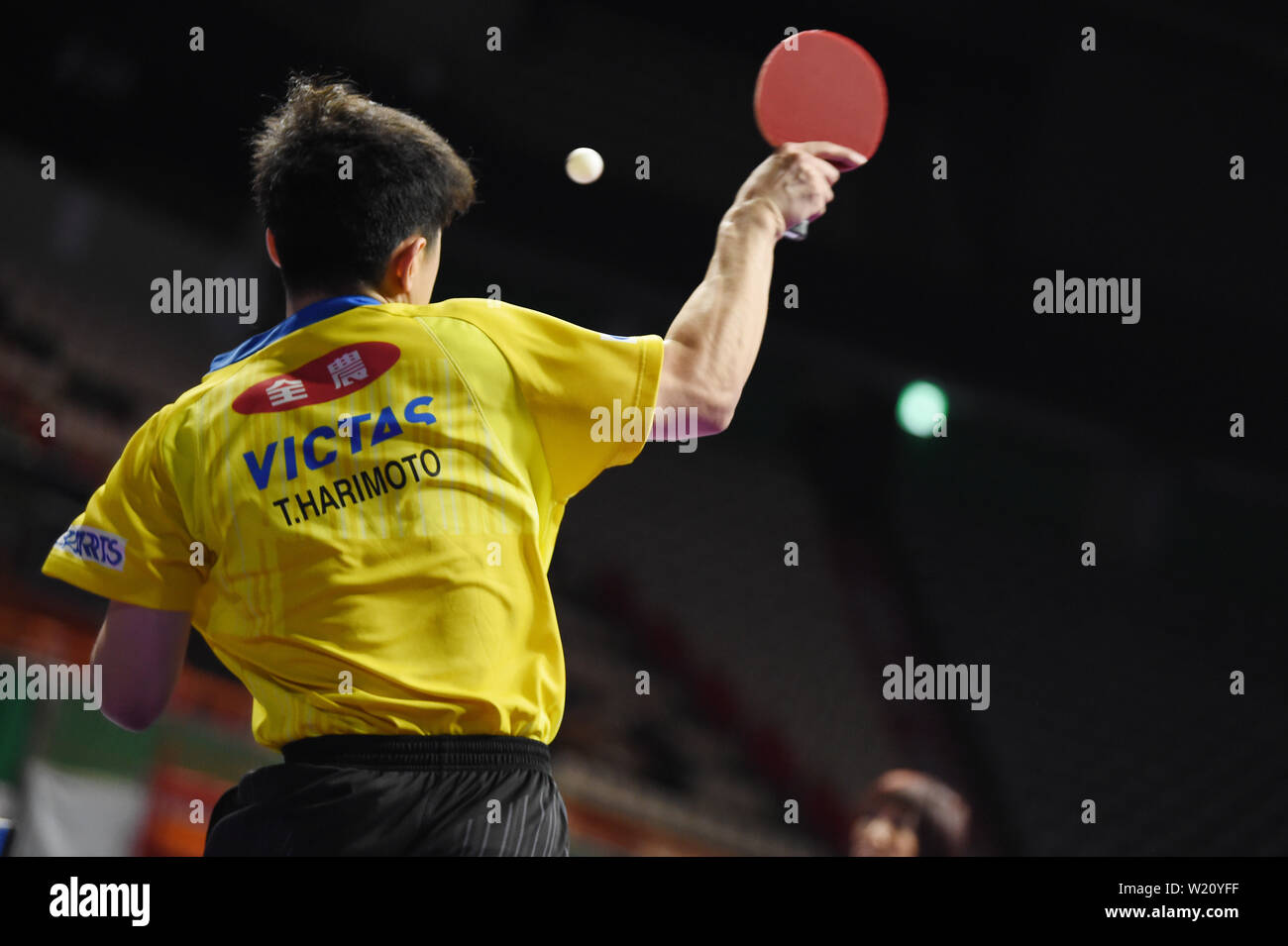 Busan, South Korea. 4th July, 2019. Tomokazu Harimoto (JPN) Table ...