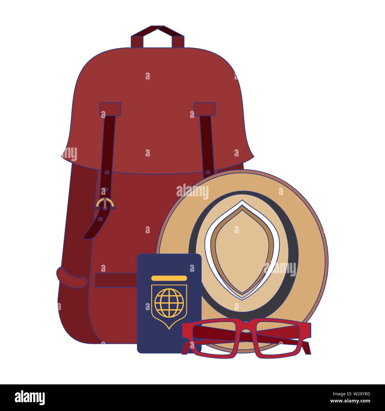 Travel vacations and summer cartoons Stock Vector Image & Art - Alamy