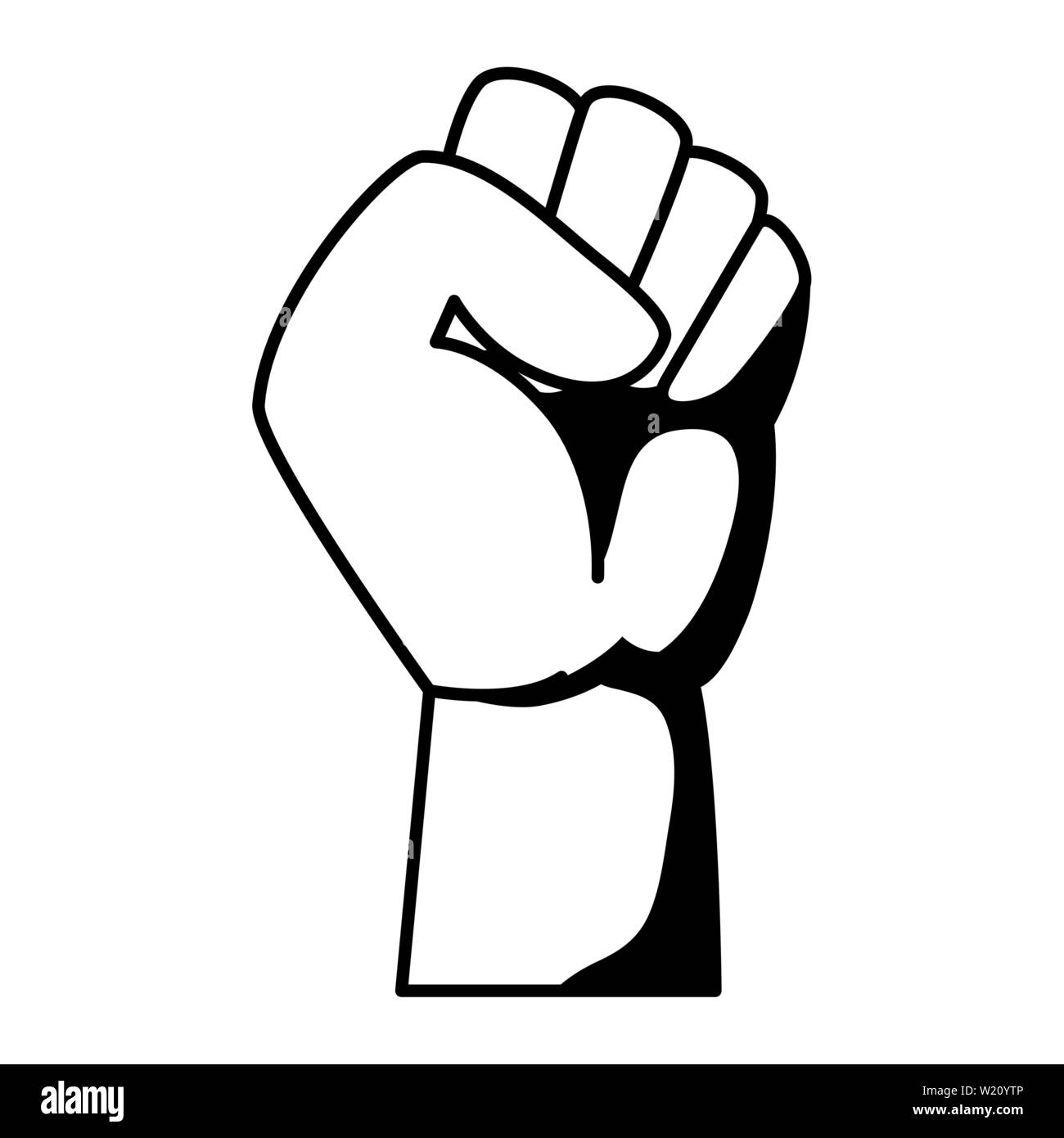 hand human fist power fighter Stock Vector Image & Art - Alamy