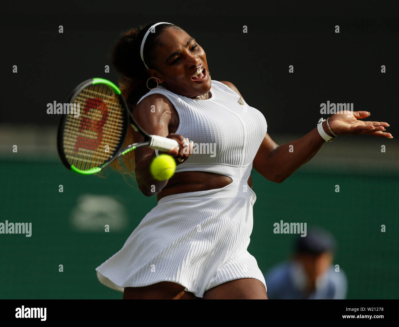 London, Britain. 4th July, 2019. Serena Williams of the United States ...
