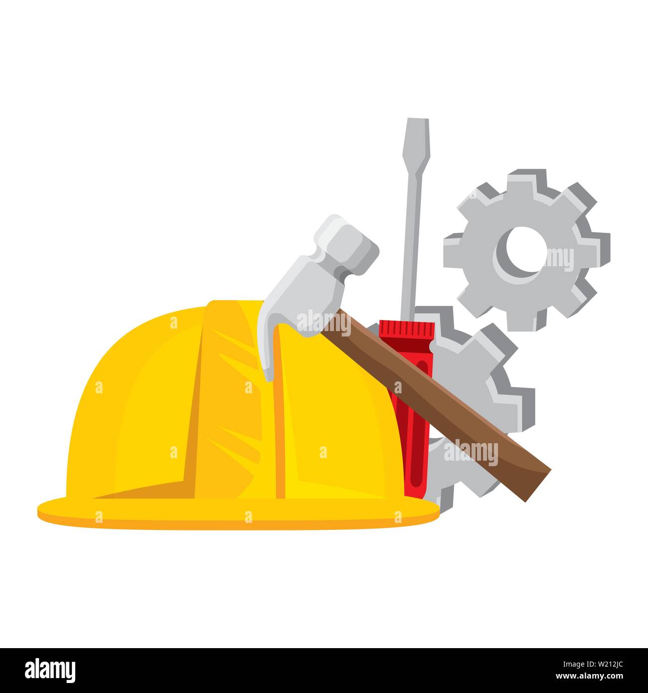 Construction materials safety equipment Stock Vector Images - Alamy