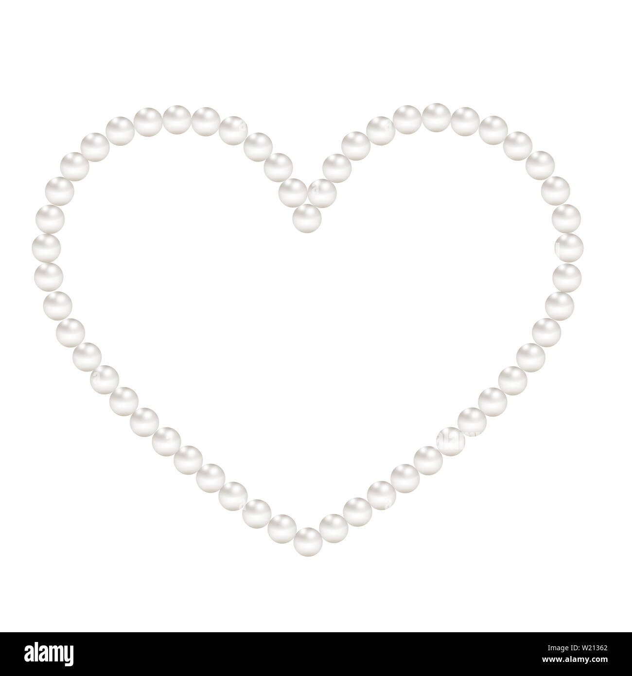 White pearl border Cut Out Stock Images & Pictures - Alamy