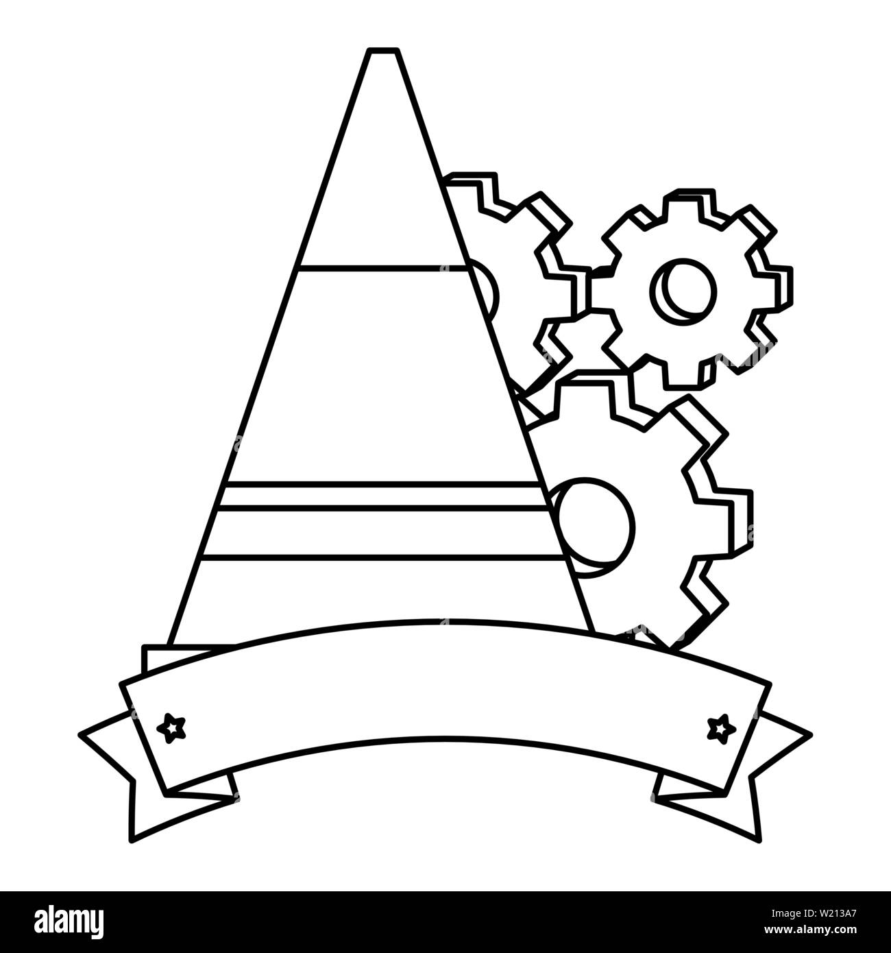 Construction tools safety gear Black and White Stock Photos & Images ...