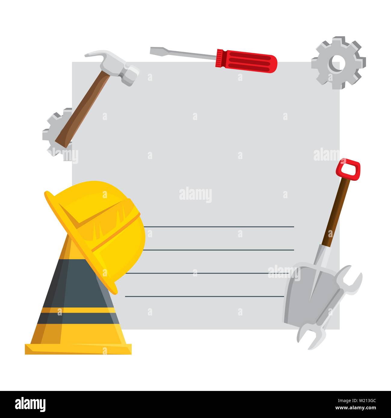 card with set construction tools Stock Vector Image & Art - Alamy