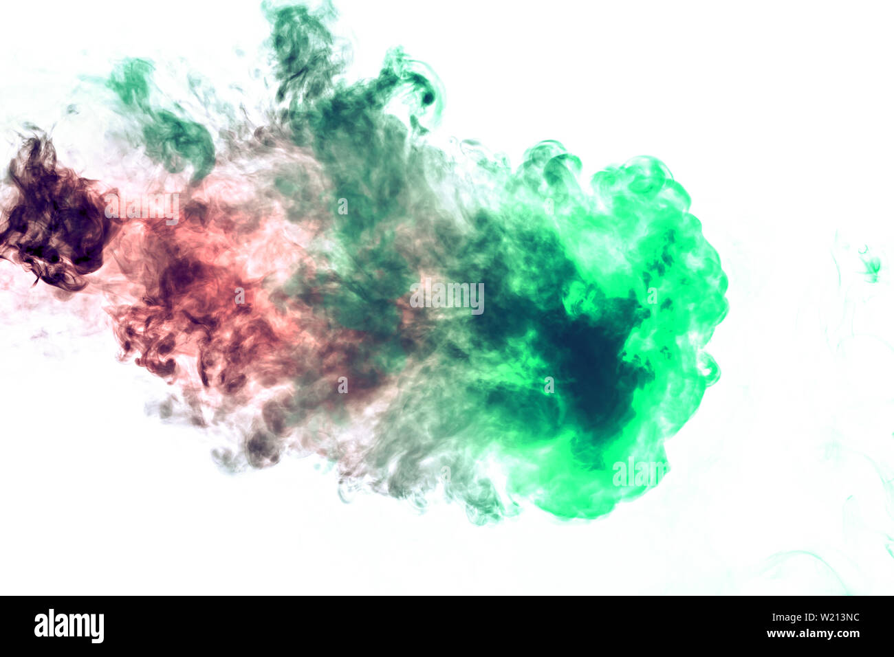 Colored background with winding clouds of smoke from patterns of ...