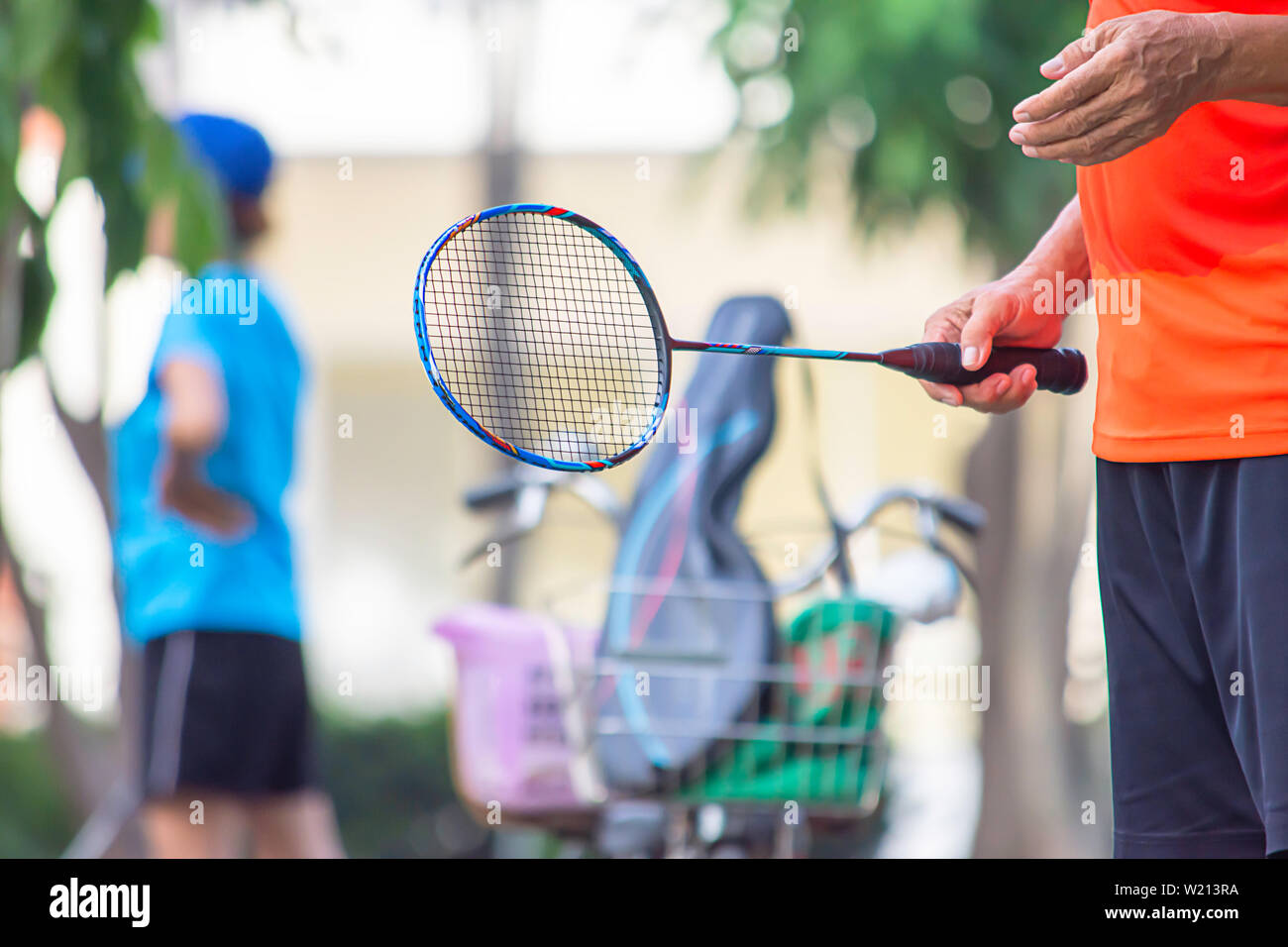 Badminton action hi-res stock photography and images - Alamy