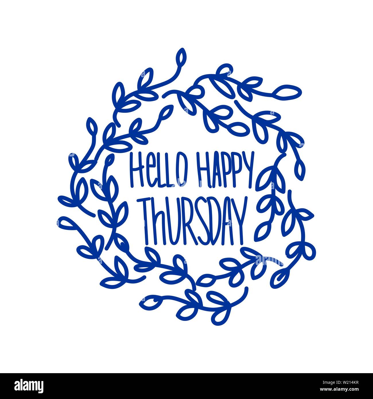 Vector hand lettering set of the days of the week Stock Vector Image ...