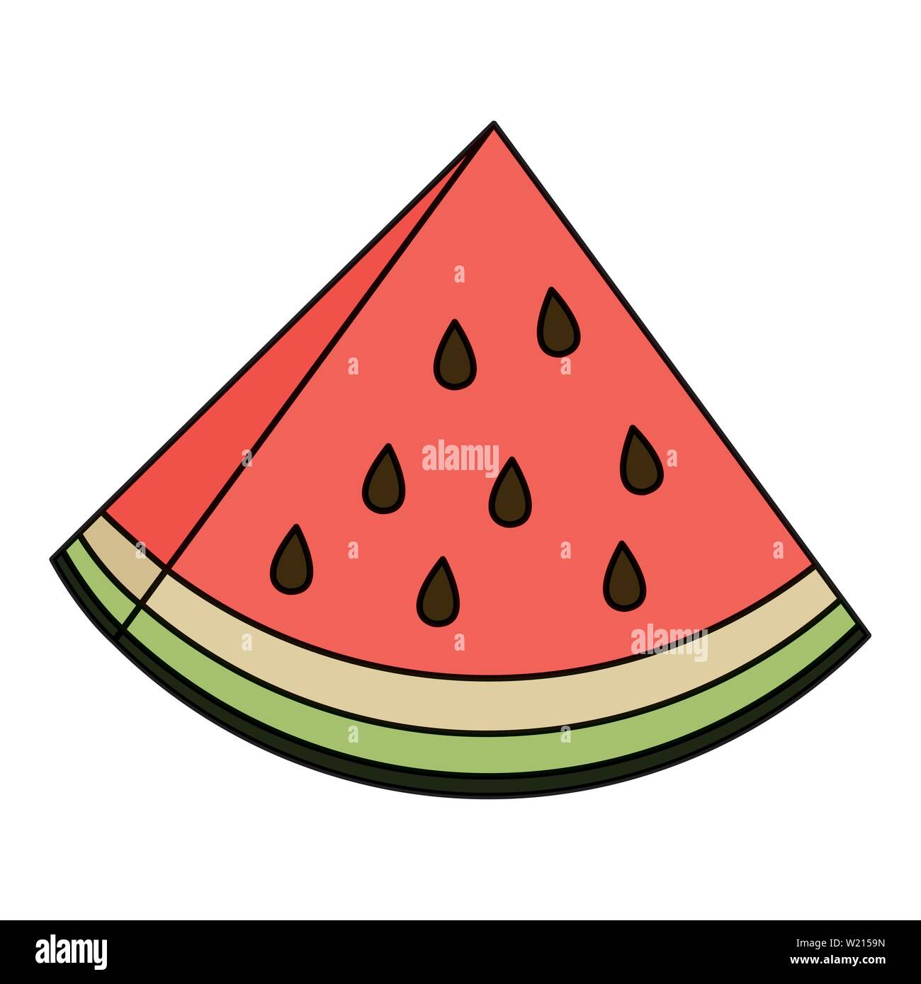 fresh watermelon fruit healthy food Stock Vector Image & Art - Alamy