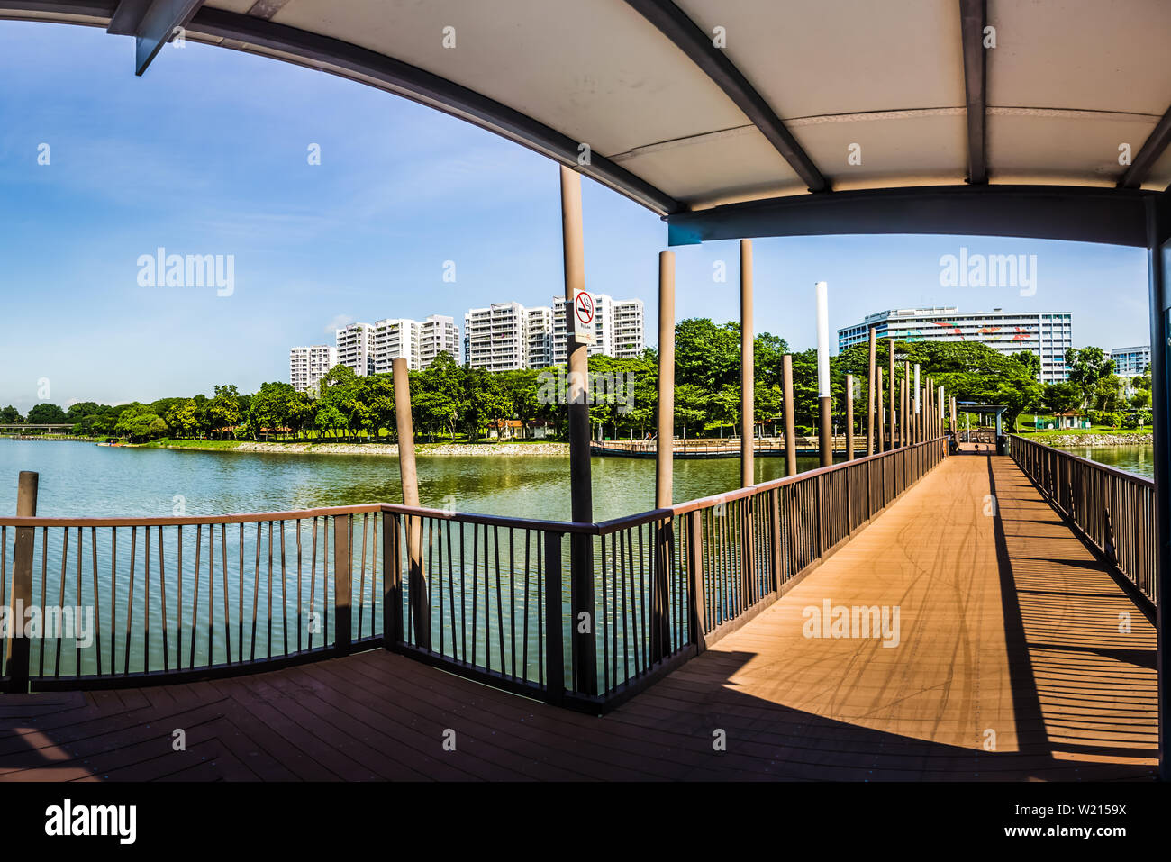 Singapore - Sept 23, 2018: Lower Seletar Reservoir is a reservoir ...