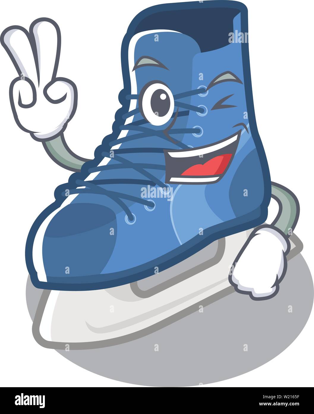Two finger ice skate in the cartoon shape Stock Vector Image & Art - Alamy