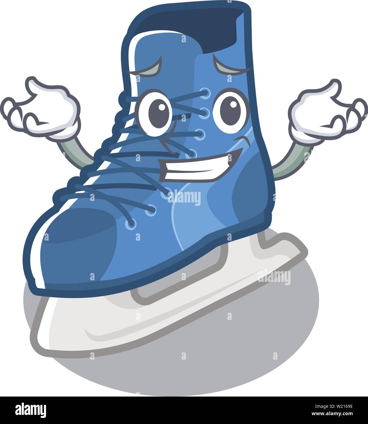Grinning ice skate in the cartoon shape Stock Vector Image & Art - Alamy