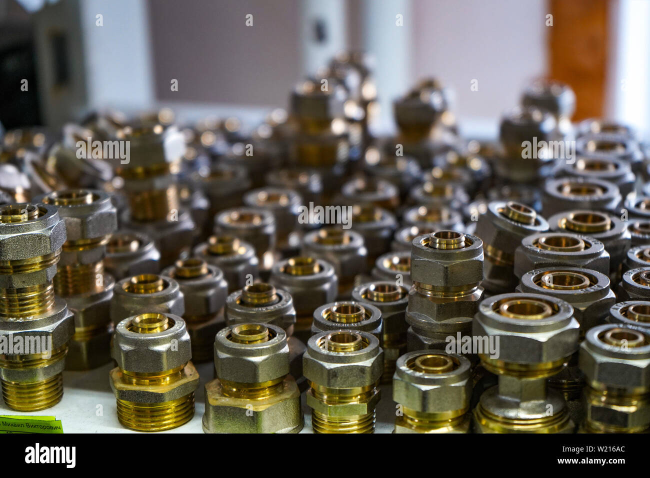 Valve steel pipe shelf hi-res stock photography and images - Alamy