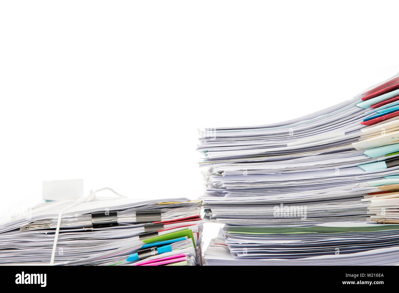 Stack of Documents isolated on white background. Documents pile Stock ...