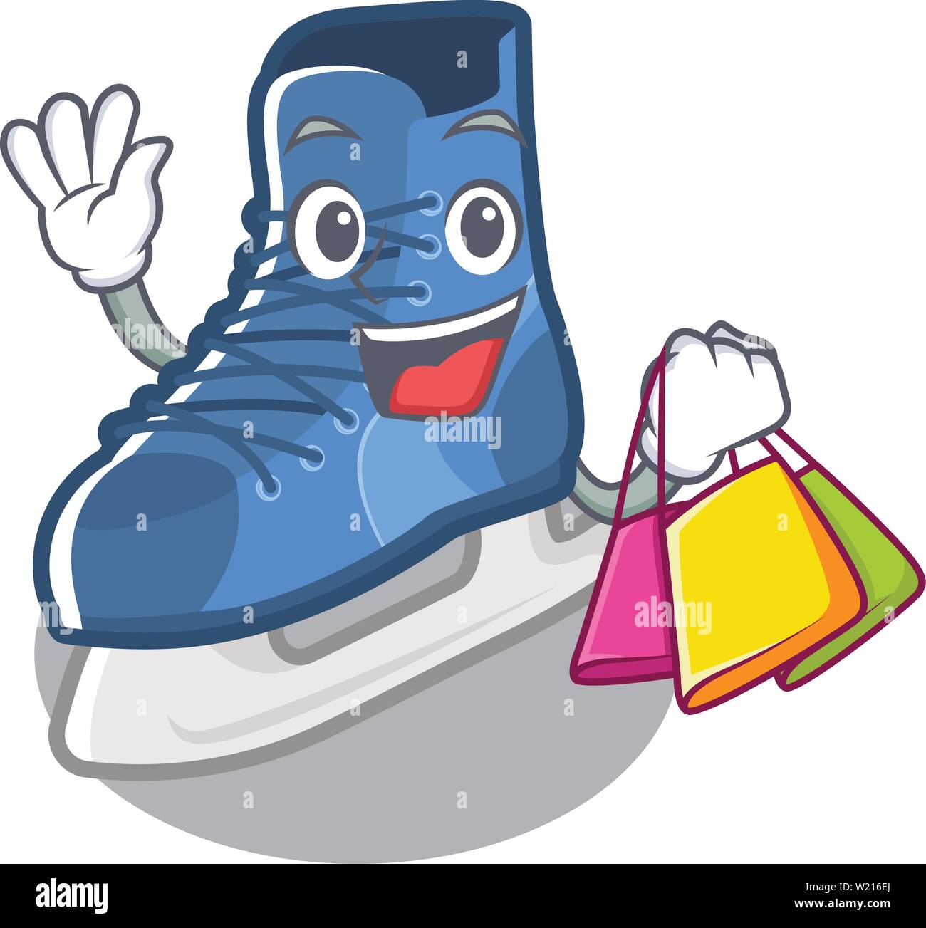Shopping ice skate in the cartoon shape Stock Vector Image & Art - Alamy