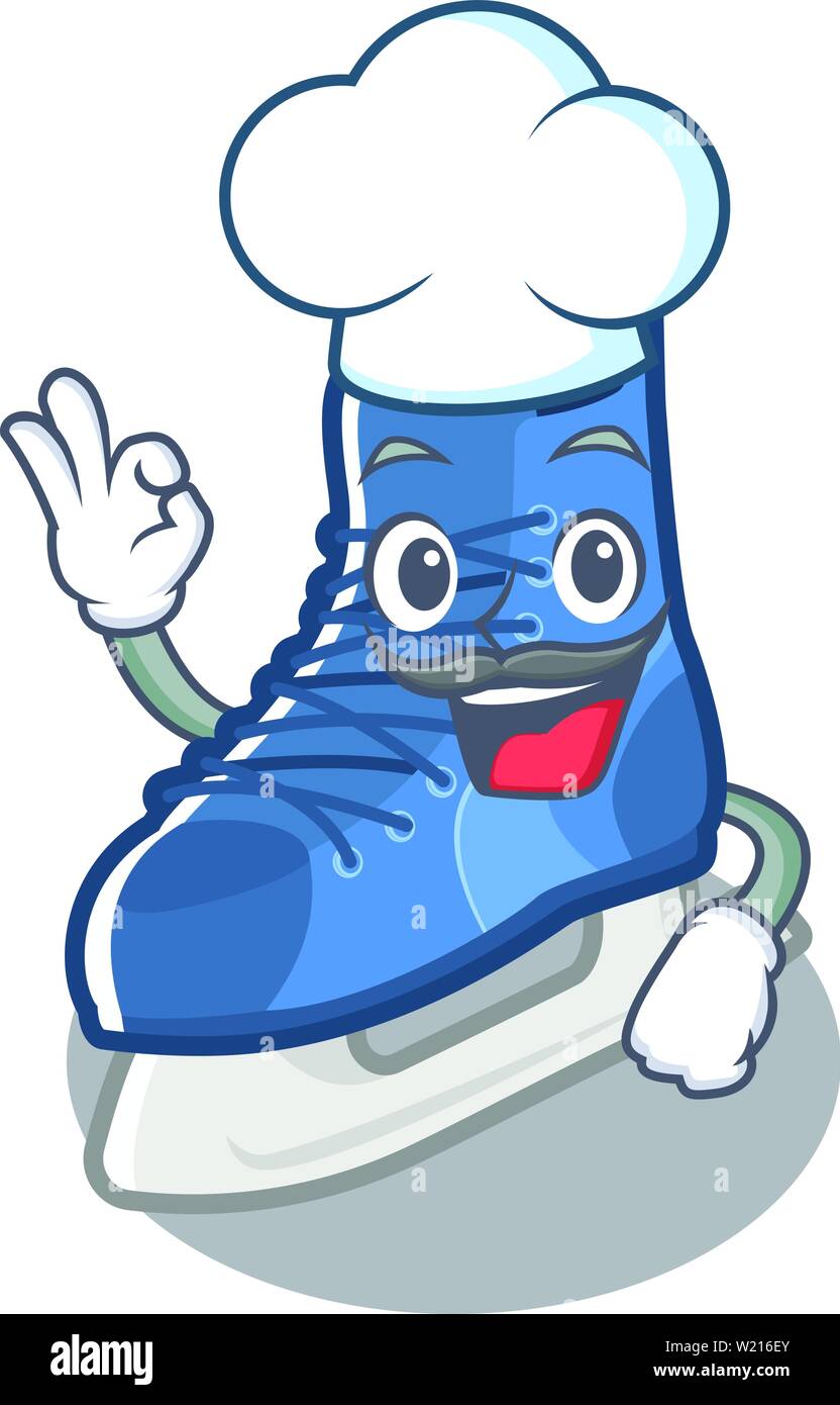 Chef ice skate in the cartoon shape Stock Vector Image & Art - Alamy