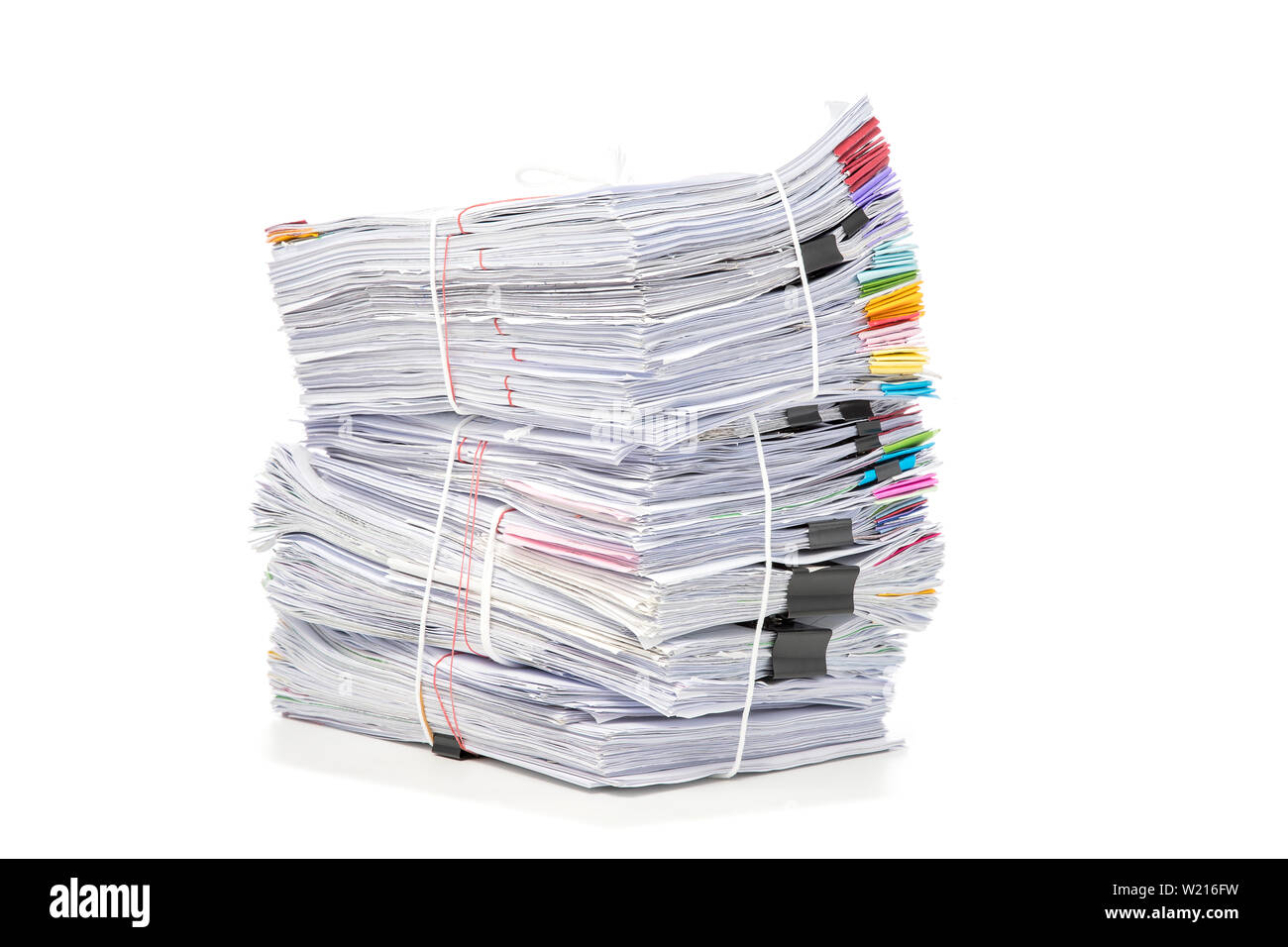Stack of Documents isolated on white background. Documents pile Stock ...