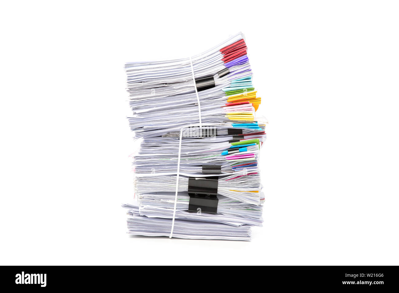 Stack of Documents isolated on white background. Documents pile Stock ...