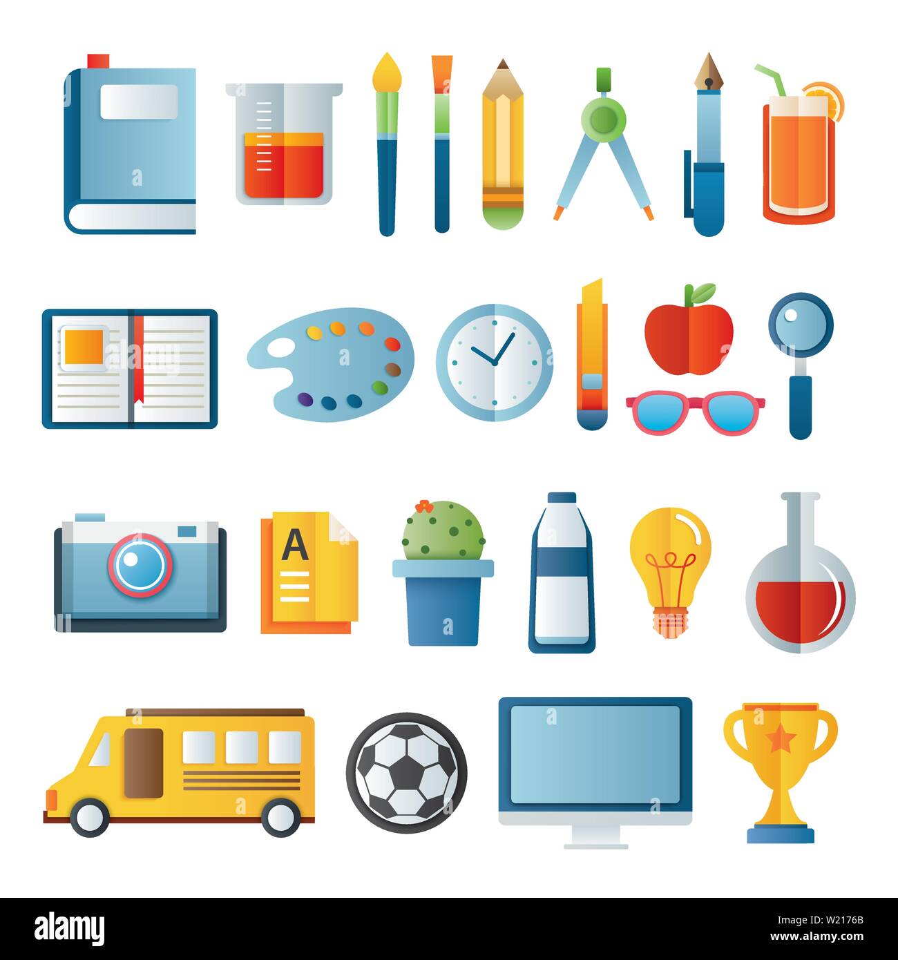 Text welcome back set Cut Out Stock Images & Pictures - Alamy