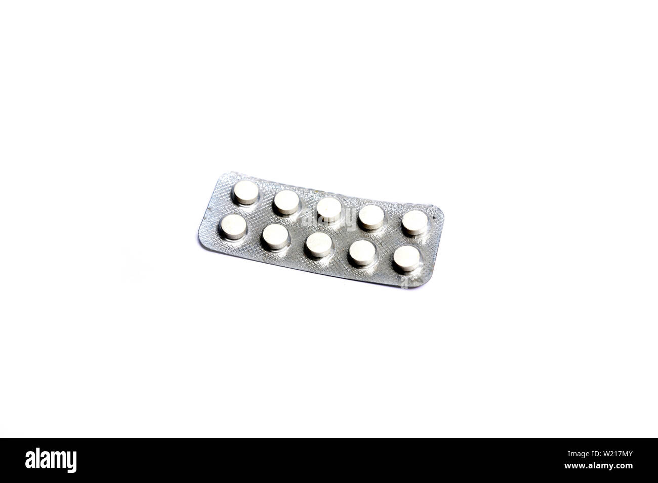 pack of medical tablet isolated on white background Stock Photo - Alamy