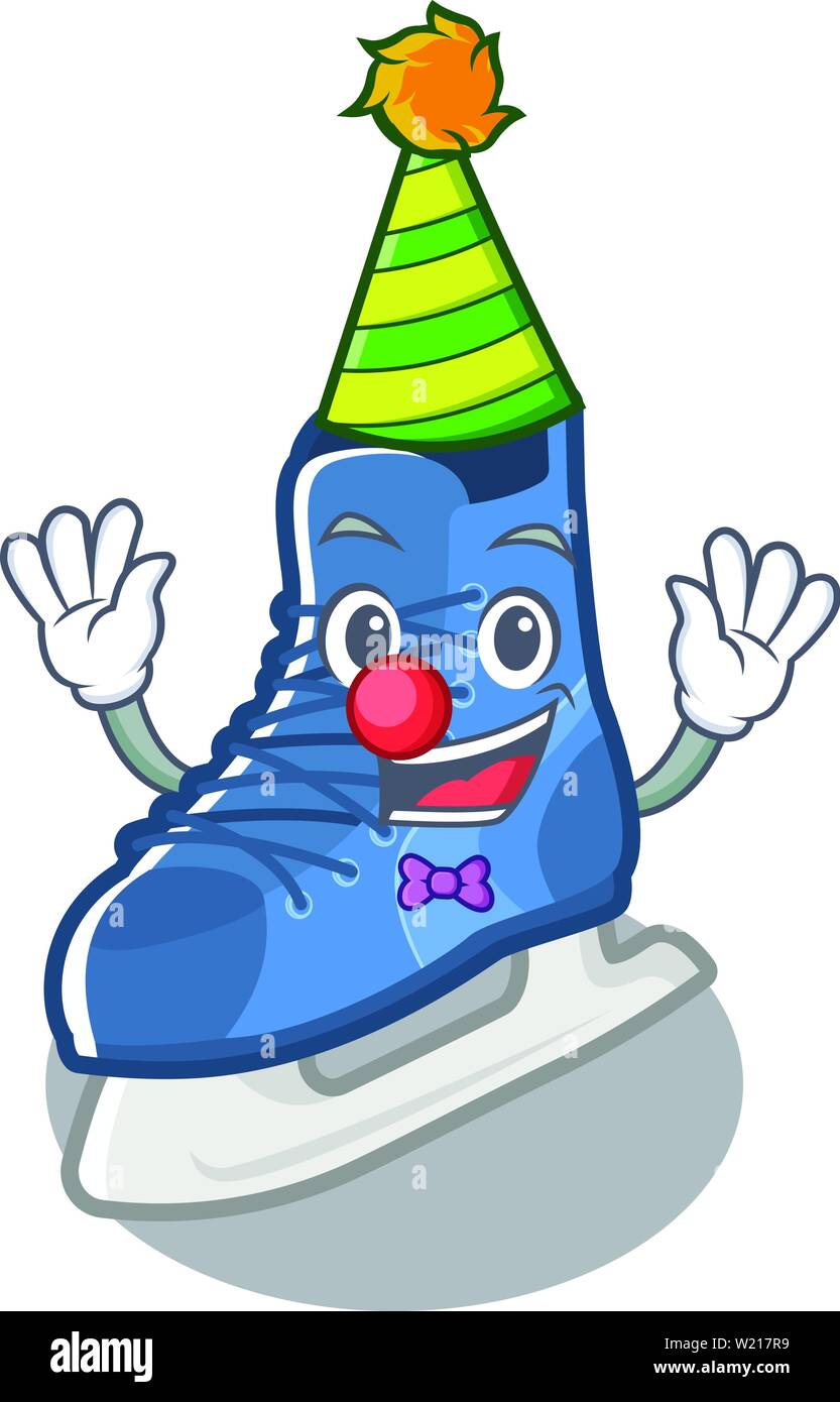 Clown ice skate on a cartoon chair Stock Vector Image & Art - Alamy