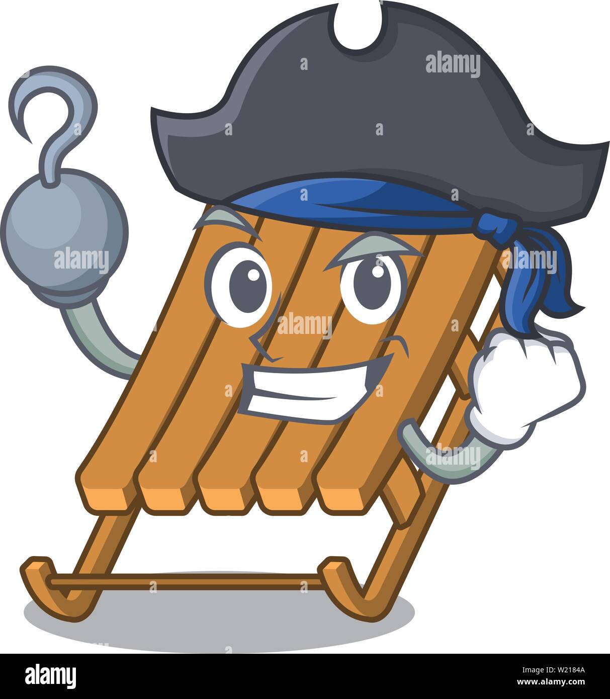 Pirate ice sled in the mascot shape Stock Vector Image & Art - Alamy