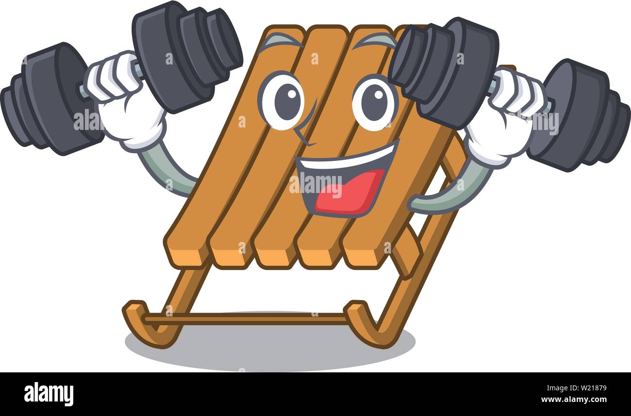 Fitness ice sled in the mascot shape Stock Vector Image & Art - Alamy