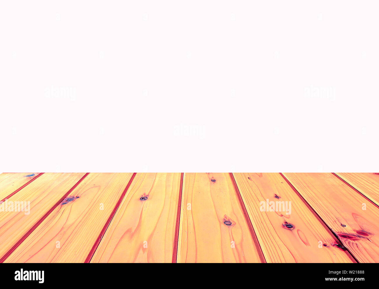Isolated Hard wood terrace on the white background with clipping path ...