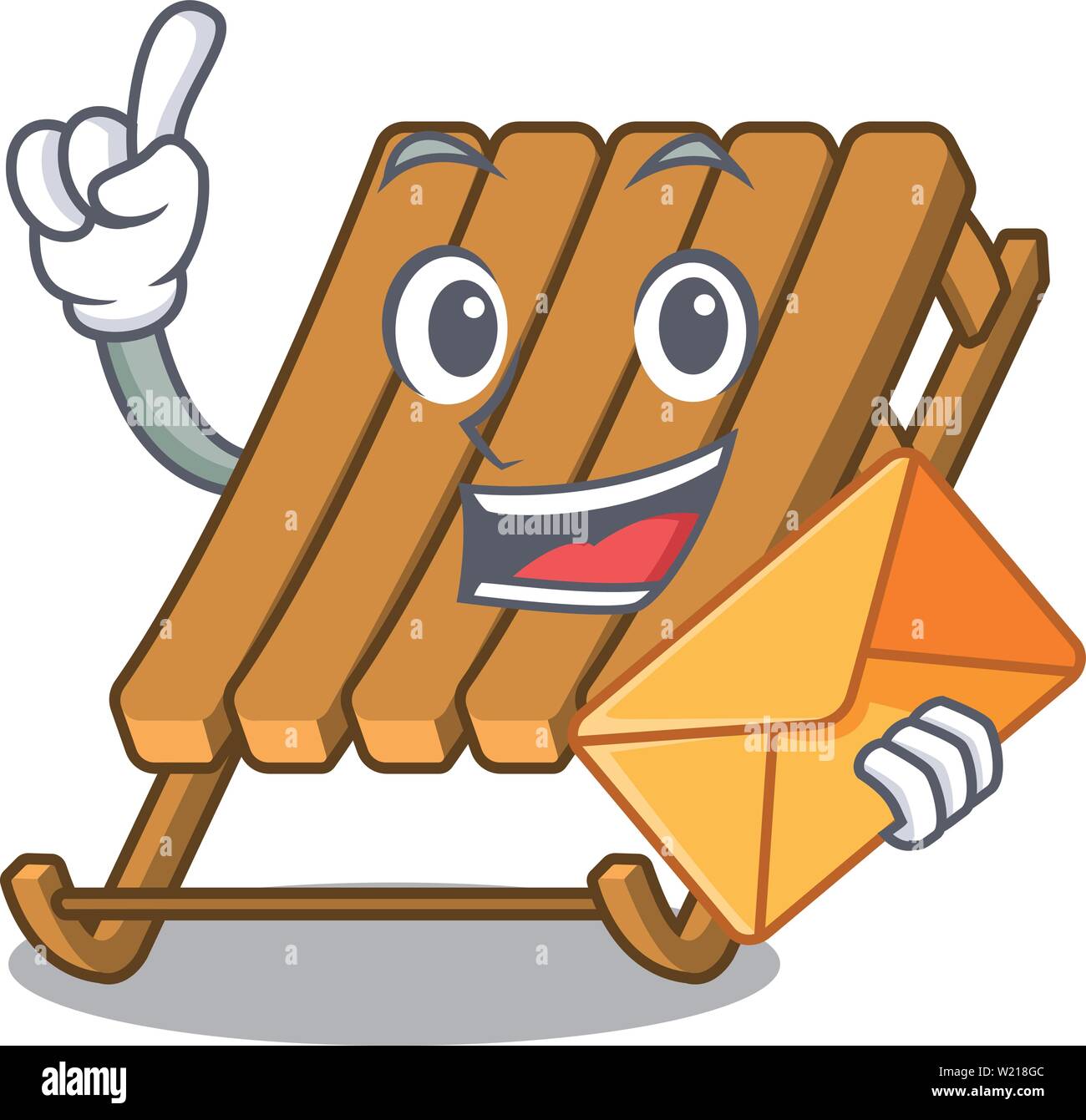 Cartoon character mail running hi-res stock photography and images - Alamy