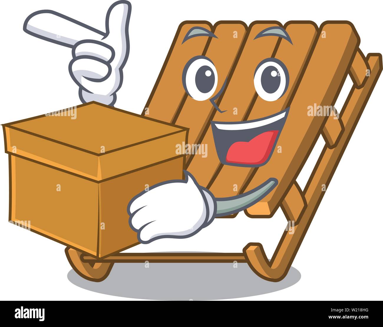 Cardboard sledge Stock Vector Images - Alamy