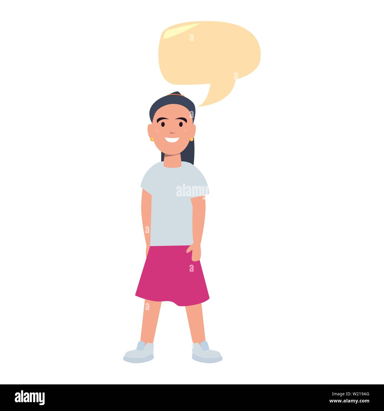 Talking primary children Stock Vector Images - Alamy