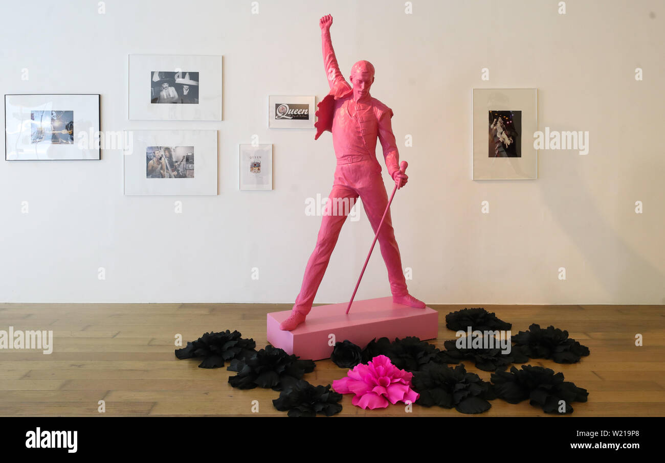 05th July, 2019. Bohemian Rhapsody tour A statue of Freddie Mercury ...