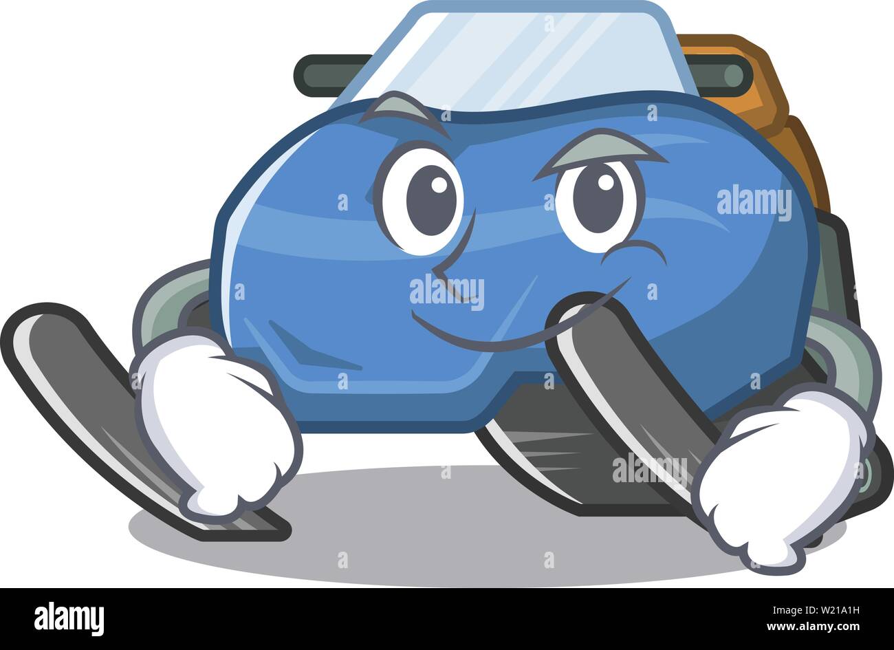 Smirking snowmobile toys in the cartoon shape Stock Vector Image & Art ...